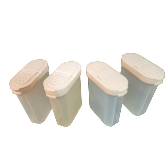 Tupperware | Kitchen | Tupperware Set Of 4 Spice Containers Large With ...